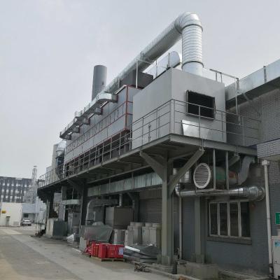 China Industrial VOC Treatment Equipment 5300×1700×2900mm with 10000-100000 m³/h Airflow Capacity for Organic Waste Gas Purification for sale