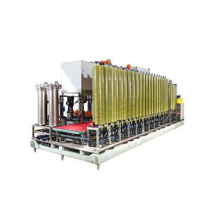 China Two Stage DTRO Dish Type Reverse Osmosis Water Treatment Equipment 250 ton per day for sale