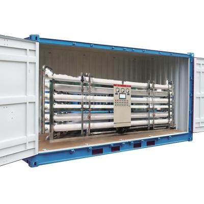 China 110V 220V 380V Seawater Desalination System Stainless Steel 304 RO Membrane 55-65 Recovery for sale