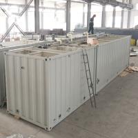 China Carbon Steel Square Modular Sewage Treatment Plant 500-10000L/H 220V/380V for sale