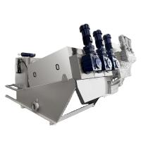China Stainless Steel Sludge Dewatering Machine Screw Press Wastewater Treatment Plant Sewage Treatment PLC 1000L for sale