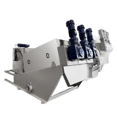 China Stainless Steel Sludge Dewatering Machine Screw Press Wastewater Treatment Plant Sewage Treatment PLC 1000L for sale