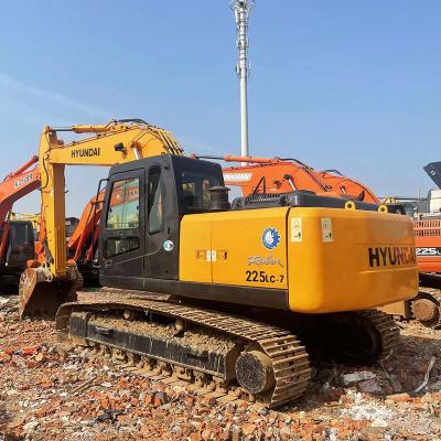 China Korean Used Hyundai Excavators 225 Small Hydraulic Backhoe for sale