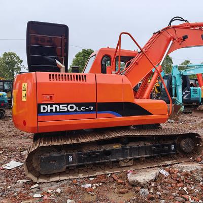 China Construction Hydro Used Doosan Excavators Dh150lc-7 Digger 15 Ton for sale