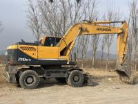 China Wheel Used Hyundai Excavators 210W-9 21 Ton Earth Moving Diggers for sale
