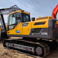 China Track Earthmoving EC220D Used Volvo Excavators Medium Size 22 Ton for sale