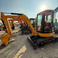 China Hydraulic Mini Caterpillar 303.5E Used 3ton Construction Projects Excavators Diggers for sale