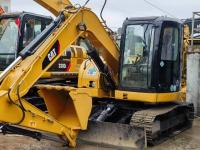 China 8Ton Used Cat 308C Blade Backhoe Excavators 0.35m3 Equipment Digger for sale