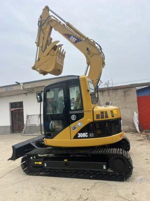 China 8Ton Used Cat 308C Backhoe Engineering Construction Excavators 0.35m3 Digger for sale