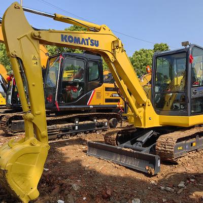 China 5ton Small Used Komatsu Excavators PC56-7 Original Design Crawler Mini Digger for sale