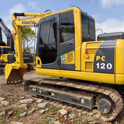 China Used Komatsu PC120 Backfilling Excavators 12Ton Construction Heavy Machinery Digger for sale