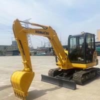 China 5Ton Small Used Komatsu Excavators PC56-7 Hydraulic Compact Crawler Mini Digger for sale