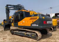 China Korea Brand Hyundai 220LC Used Crawler Excavators Heavy Duty 22T Digger Machine for sale