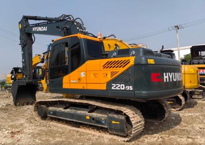 China Korea Brand Hyundai 220LC Used Crawler Excavators Heavy Duty 22T Digger Machine for sale