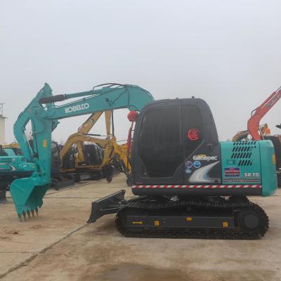 China 2024 Year 7 Ton Mini Machine Used Kobelco 75 Excavator for sale