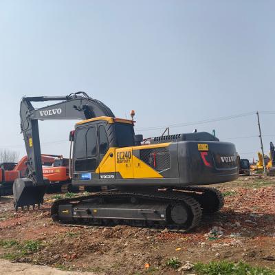 China Sweden Imported EC240 Used Volvo Earthwork Excavators Hydraulic 24 Ton Mining Digging for sale