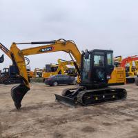 China Small Used Excavators 7 Ton Hydrauli Crawler Sany 75 with 0.3 m³ Bucket Capacity for sale