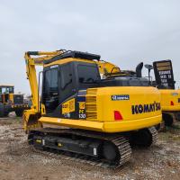 China Used Komatsu PC130 Crawler Excavators 13Ton Construction Large Digger Machinery for sale