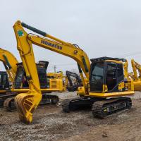 China Used Komatsu PC130 Crawler Excavators 13Ton Construction Large Digger Machinery for sale