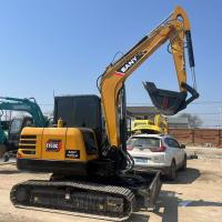 China 6 Ton Sany 60CPro Used Crawler Excavators Small Construction Equipment With 0.21m³ Bucket Capacity for sale