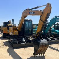 China 7ton Used Excavators Sany Sy75 Crawler Digger With Blade And EPA for sale