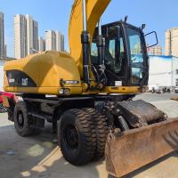 China Original Paint Used Cat 320 Wheel Excavator Heavy Duty Vehicle Mining 20ton Wheel Digger for sale