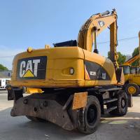 China Original Paint Used Cat 320 Wheel Excavator Heavy Duty Vehicle Mining 20ton Wheel Digger for sale