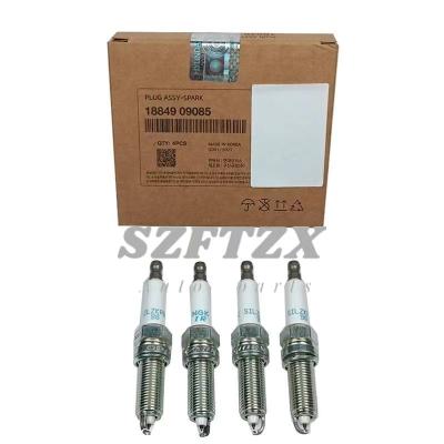 China Genuine OEM 18849-09085 Iridium Spark Plug 4Pcs Set for Hyundai Sonata Santa Fe 2.0L 2.4L for sale