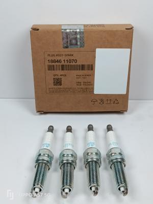 China OEM 18846-11070 Iridium Spark Plug 4Pcs Set for Hyundai Elantra Santa Fe Kia Forte Soul 1.8L 2.0L for sale