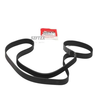 China 252123C311 V-Ribbed Fan Belt for Hyundai Equus Santa Fe Genesis KIA Cadenza Sorento 3.0L 3.3L 3.8L for sale