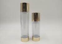 China Airless Cosmetic Vacuum Pump Bottle 30ml 50ml AS ABS Plastic Lotion Dispenser for sale