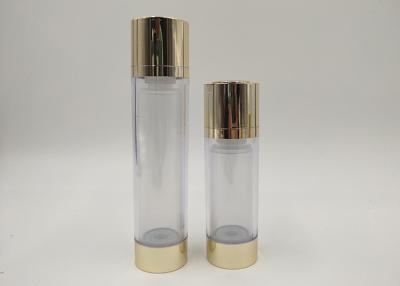 China Airless Cosmetic Vacuum Pump Bottle 30ml 50ml AS ABS Plastic Lotion Dispenser for sale