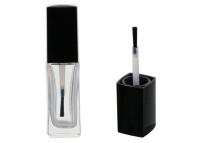 China 5ml / 8ml / 10ml Square Nail Polish Containers , Empty Polish Bottles Matte Surface for sale