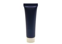 China Biodegradable Cosmetic Tube 100ml Black Surface with Golden Screw Cap PE Material for sale