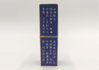 China Custom Square Blue Plastic Lipstick Tube 5g Cosmetic Packaging OEM for sale