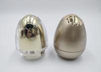 China Luxury Acrylic Face Cream Jars Container Egg Shape 30g Small Capacity for sale