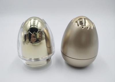 China Luxury Acrylic Face Cream Jars Container Egg Shape 30g Small Capacity for sale