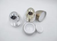 China Luxury Acrylic Face Cream Jars Container Egg Shape 30g Small Capacity for sale