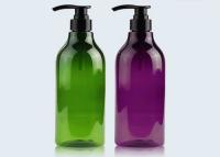 China 750ml PET Plastic Custom Cosmetic Bottles Light Weight With Lotion Pump for sale