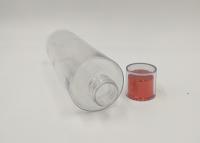 China 100ml Cylinder Transparent PET Plastic Cosmetic Bottle Double Cap Toner Bottle for sale