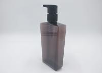 China Wholesale 250ml Brown PETG Lotion Dispenser Bottle with Pump Custom Cosmetic Packaging for sale