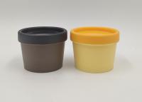 China Unique Shape 50g-200g PET Acrylic Lotion Jars with Lids Plastic Cream Jar OEM ODM for sale