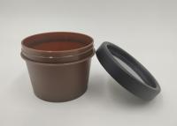 China Unique Shape 50g-200g PET Acrylic Lotion Jars with Lids Plastic Cream Jar OEM ODM for sale