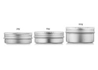 China 30g 60g 100g Aluminum Cosmetic Containers with Screw Cap Matte Finish for sale