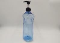 China 1000ml Plastic Bottle with Pump Hand Wash Dispenser Glassy Surface Treatment for sale