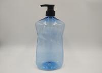 China 1000ml Plastic Bottle with Pump Hand Wash Dispenser Glassy Surface Treatment for sale