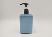 China 250ml Square Flat PET Empty Shampoo Bottle , Luxury Cosmetic Bottles OEM / ODM for sale