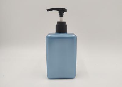 China 250ml Square Flat PET Empty Shampoo Bottle , Luxury Cosmetic Bottles OEM / ODM for sale