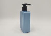 China 250ml Square Flat PET Empty Shampoo Bottle , Luxury Cosmetic Bottles OEM / ODM for sale