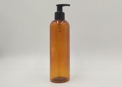 China 300ml PET Plastic Cosmetic Bottle Luxury Lotion Boston Shape with Spray Pump for sale